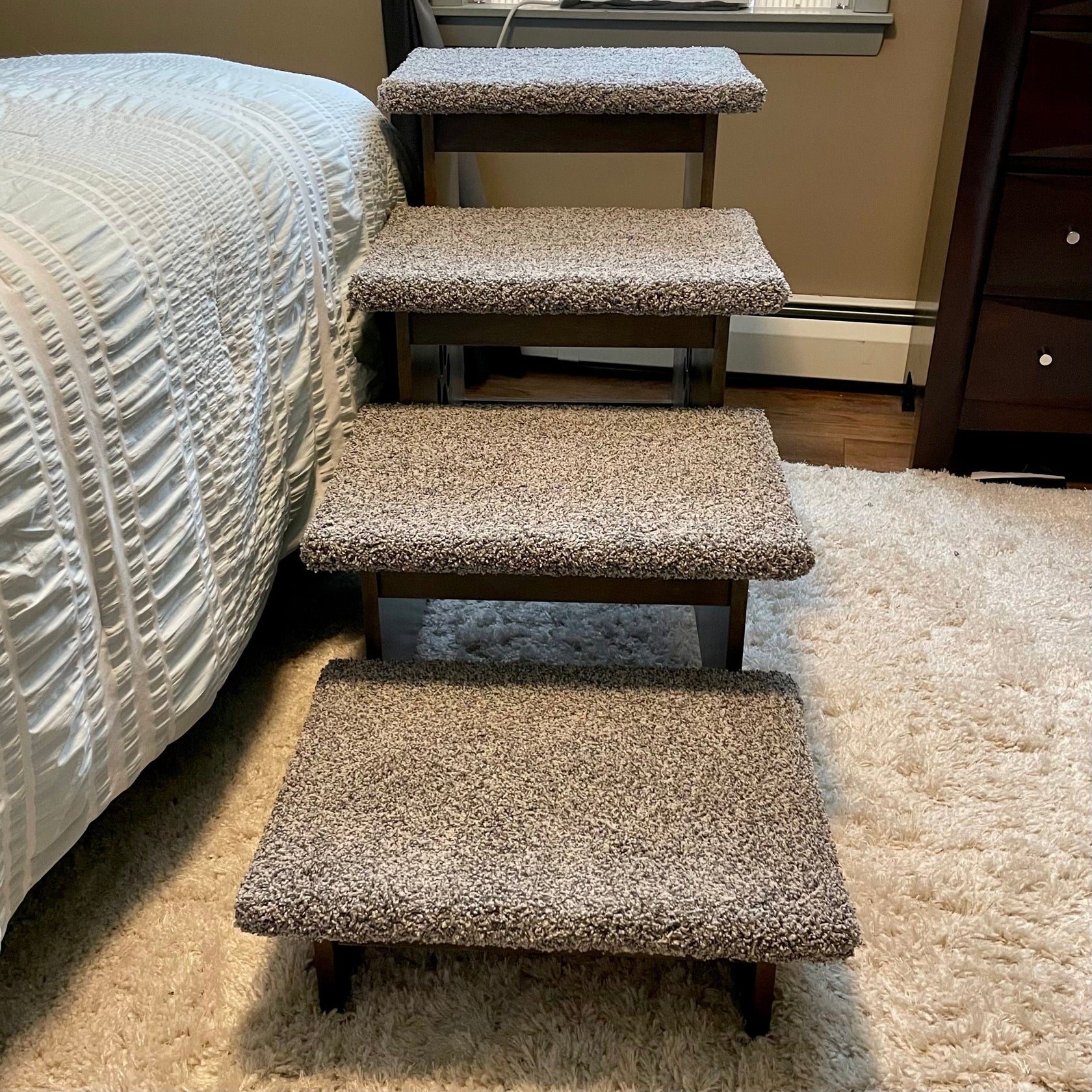 EXTRA DEEP 30-Inch Pet Steps for Large Dogs – Aria Wood Designs LLC
